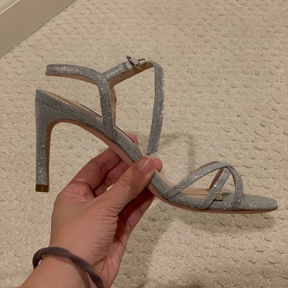 Stuart Weitzman | Shoes | Stuart Weitzman Starla Glitter Sandals | Poshmark